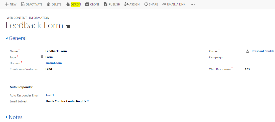 Configuring a ClickDimension web form and creating cases in MS CRM on web form submission (Part ...