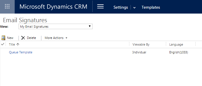 EMAIL SIGNATURE in MS CRM 2016 – DIY D365
