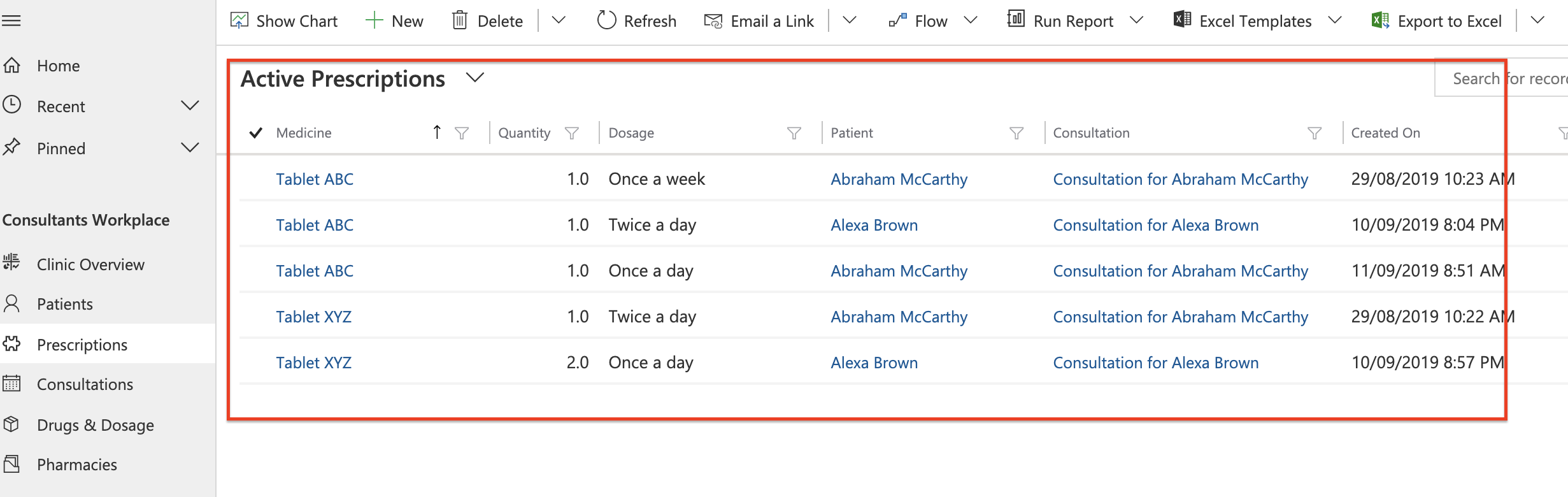 Patient Management App – DIY D365
